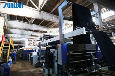 China Heat Setting In Textile Hot Air Stentering Fabric Machine For Open Width Knitted Fabric for sale