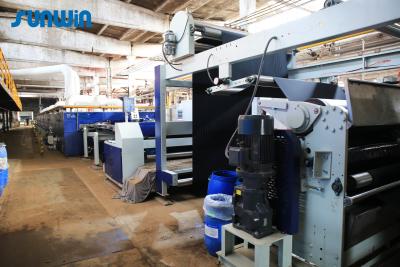 China Tumble Dryer Cloth Finishing 185KW Hot Air Stenter Machine For Woven Fabrics for sale