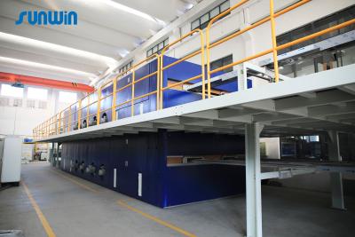 China Double Deck Multi Layer Hot Air Stenter Machine For Knit Woven Fabrics for sale