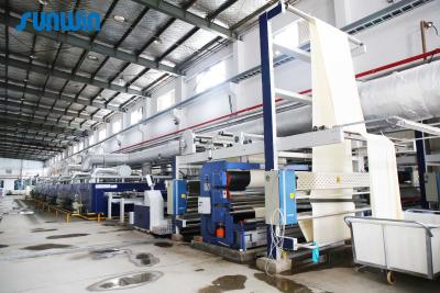 China Woven Home Textile Fabric Oil Heated Heat Setting Finishing Stenter Machine for sale