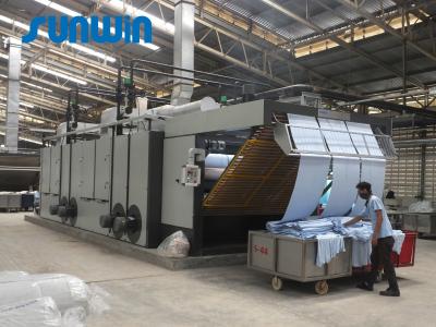 China Gas Heating Tubular Fabric Dryer Machine Wool Pre Drying Machine 50m/Min for sale