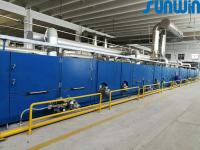 China 2400mm Cloth Textile Printing Machine Heat Setting Finishing Stenter Machine 50hz for sale