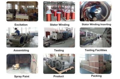 China Double Bearing Alternator 42.5-100kVA 50Hz Stamford Type Mounting AVR SX460 AS440 for Industrial Power Generation for sale