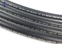China Abrasion Resistant Flexible Industrial Braided SAE 100r1 Rubber Hydraulic Hose EN853 1SN Manufacturer for sale