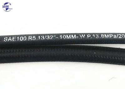 China Braided Fiber Cover Rubber Hydraulic Lubricating Oil Delivery Hose SAE 100 R5 for sale
