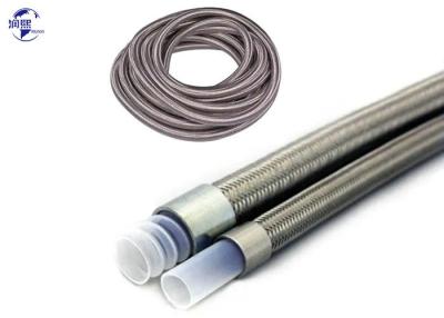China Smooth/Corrugated Flexible Braided Stainless Steel Wire PTFE Lined Hose R14 for sale