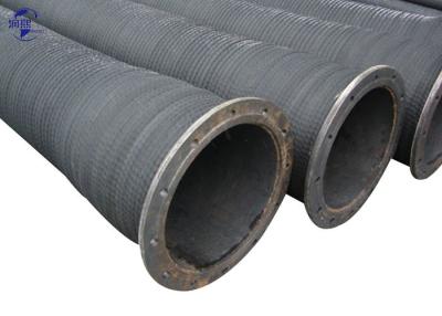China SBR NR Rubber Coated Textile / Steel Wire Reinforced Hose Flexible Dredging Suction Hose for sale