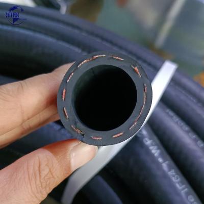 China 1/2 Fiber Wire Braided Low Pressure Flexible Hydraulic Rubber Fuel Hose EN854 1TE  2TE for sale