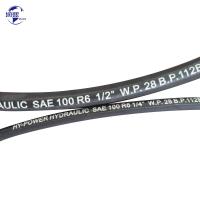 China Textile Braided Black Flexible Hose Pipe Rubber Hydraulic Hose Corrosion Resistant for sale