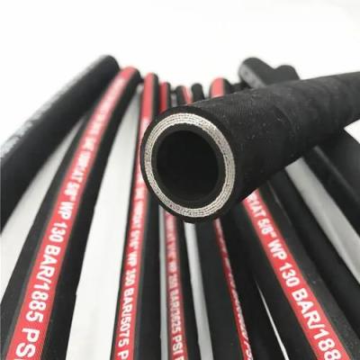 China Wire Braid Ultra High Pressure Hydraulic Hose Oil Resistant SAE100 R12 for sale
