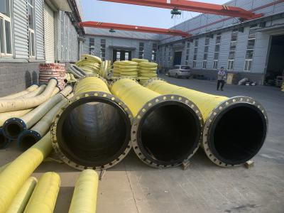 China Large Diameter Flanged Wear Resistant Suction And Delivery Rubber Hose For Water Mud Discharge for sale