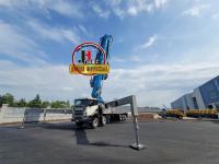 China China JIUHE Factory Small Putzmeister 58m 63m Truck Mounted Concrete Boom Pump with Stania chassis for sale