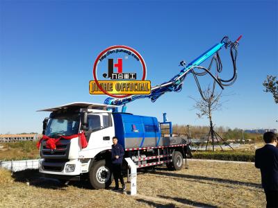 China N30 Wet Shotcrete Machine Concrete Spraying Factory JIUHE Brand 30m3/H Truck Mounted Wet Shotcrete Machine for sale