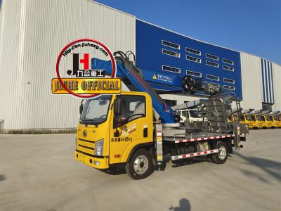China 25m Aerial Lift Truck Aerial Work Platform With Telescopic Boom Truck Mounted Aerial Working Platform With Bucket for sale