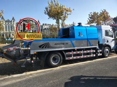 China China JIUHE trailer Concrete line Pumps HBC100 Without Truck mobile line Concrete Pump for sale