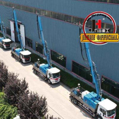 China JIUHE Concrete Distributor Truck-Mounted Wet Shotcrete Machine Wet Concrete Shotcrete Pump Truck Cement Spary Machine for sale