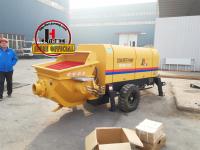 China Small Lightweight HBT50 Electric Concrete Pump Type Concrete Trailer Pump for sale