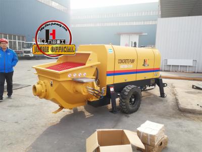 China Small Lightweight HBT50 Electric Concrete Pump Type Concrete Trailer Pump for sale