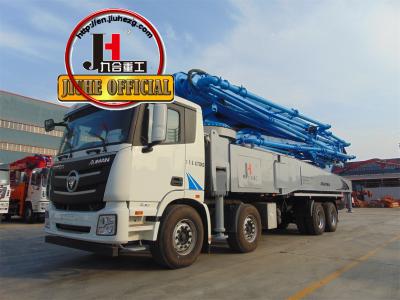 China JIUHE 58M cement concrete boom pump truck construction truck pumping for sale