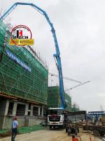 China JIUHE 70m Truck Mounted Concrete Boom Pump Truck for sale