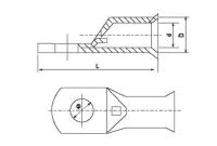 China Heavy-duty cable lugs material copper SC JGB for sale