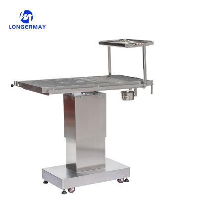 China Vet stainless steel 304 electric control pet operating table surgical for dog cat good price for sale