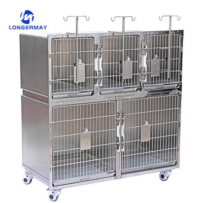 China Dog Cat Veterinary Medical Devices Stainless Steel Pet Cage  Icu Use for sale