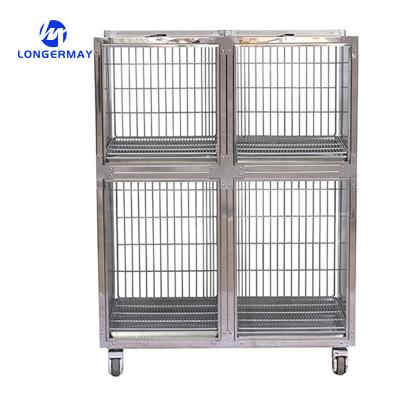 China Stainless Steel Pet Display Cage Veterinary  Animal Medical Devices For Dog Cat for sale