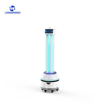China Autonomous Uv Light Robot With Touch Screen Uvc Sterilizing Robot For Public Place Station Use for sale