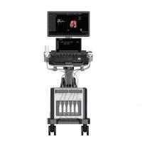 China Skin Rendering Ultrasound Growth Scan With Doppler Metal Trolley for sale