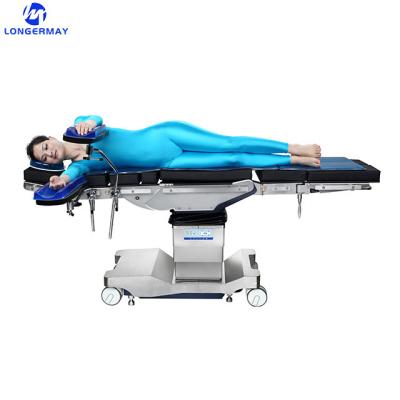 China C-arm compactable Electric hydraulic Radiolucent operating room surgery table for sale