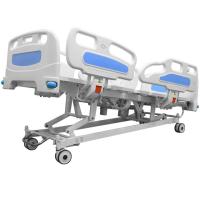 China Portable Casters 5 Function Folding Metal Medical Furniture Adjustable Electric Nursing Patient Hospital Bed for sale