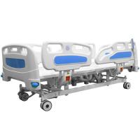 China Cheap Adjustable Professional Electric Medical Clinic Icu Bed With Side Rails for sale
