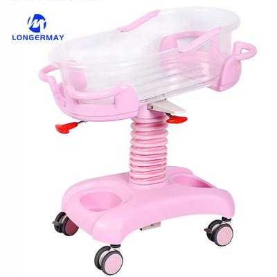 China Factory 3 Function Hydraulic Infant Medical Bed ABS Plastic Babies Hospital Crib Baby Pediatric Bed Manufacturers for sale