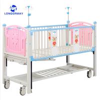 China Hospital Medical Manual Children Cartoon Bed With Wheels For Sale for sale