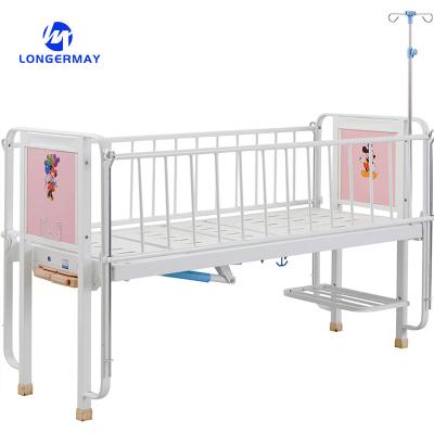 China 2 Cranks 2 Function Newborn Medical Crib Adjustable Nursing Child Hospital Bed Stainless Steel Manual Babies Pediatric Bed for sale