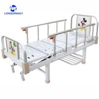 China Professional Service Detachable One Crank Adjustable Children Medical Bed With Metal Siderails for sale
