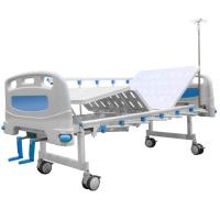 China Metal Hospital Furniture Supplies Manual 2 Crank Hospital Bed With Mattress for sale