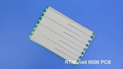 China Rogers 6006 High Frequency PCB on 25mil, 50mil and 75mil Coating Immersion Gold and Green Mask  for Ground Radar Warning for sale
