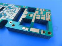 China Rogers PCB RT/Duroid 5870 material substrate 62mil no via copper covered with Immersion gold &green soldermask for sale