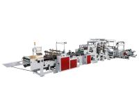 China Euro Tissue Plastic Bag Making Equipment 65 Bags/Min 15kw 450mm for sale