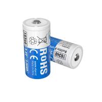 China 850mAh Rechargeable CR123A Lithium Ion Battery 500+ Cycles 2.5A For Flashlights for sale