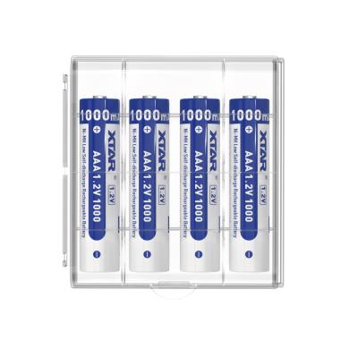 China 0.85g AAA 1000mAh Rechargeable Batteries 500+ Cycle Life 1.2 Volt Aaa Rechargeable Battery for sale