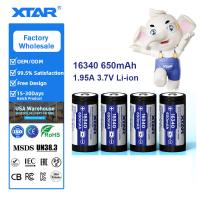 China 650mAh Audio Batteries 800 Cycles Impact Resistant Li Ion 16340 Rechargeable Battery for sale