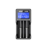 China VC2 18650 Battery Charger LCD Dual Slot Battery Charger  RoHS for sale