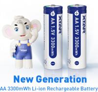 China 1000+ Charge Cycles Li Ion Aa Battery Low Temperature Resistant Lithium Aa 1.5 V Batteries for sale