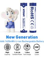 China 1620mWh AAA Batteries 2A High Drain Devices 1.5 V Aaa Rechargeable Batteries for sale