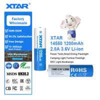 China XTAR 14500 Audio Batteries 1200mAh Lithium Ion Battery 2.5A 500+ Cycles for sale