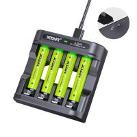 China XTAR LC4 AA Battery Charger 4 Port USB C AAA Alkaline Battery Charger for sale