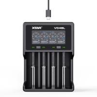 China VC4SL 21700 Battery Charger 4 Bay Smart Battery Charger 3A USB C Input for sale